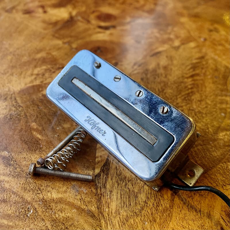 Hofner Bass guitar pickup c 1960’s Chrome original vintage | Reverb
