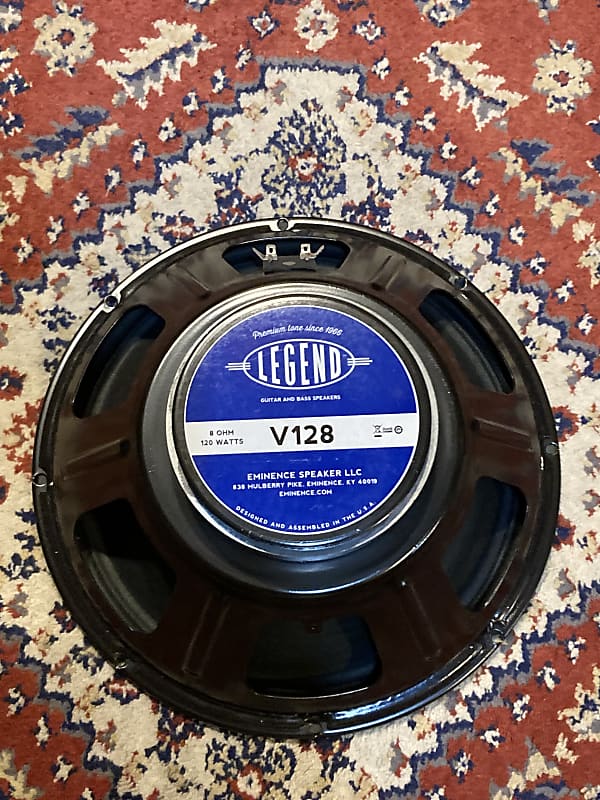 Eminence Legend V128 12" Guitar Speaker, 8 Ohm, 120W, British | Reverb