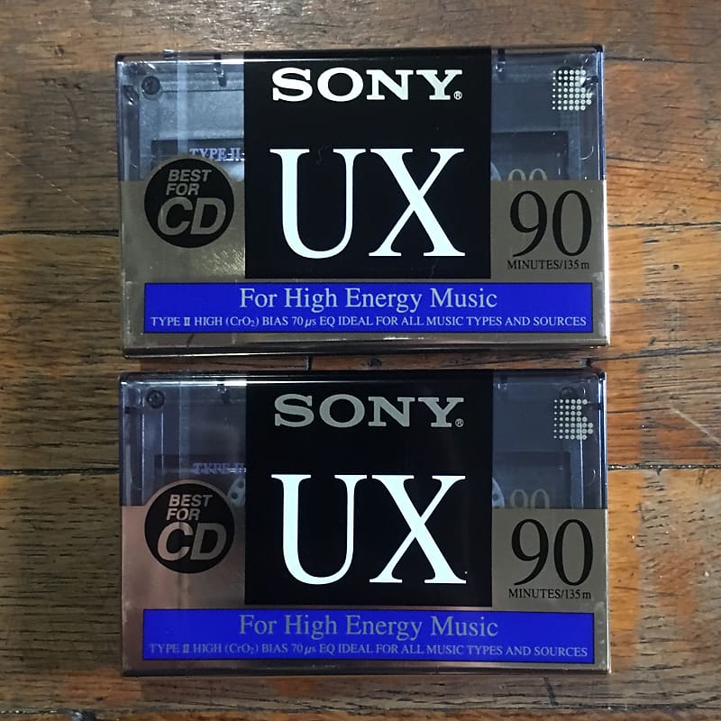 2 Pack: Sony UX90 Type II High Bias Cassette Tapes (Tascam | Reverb