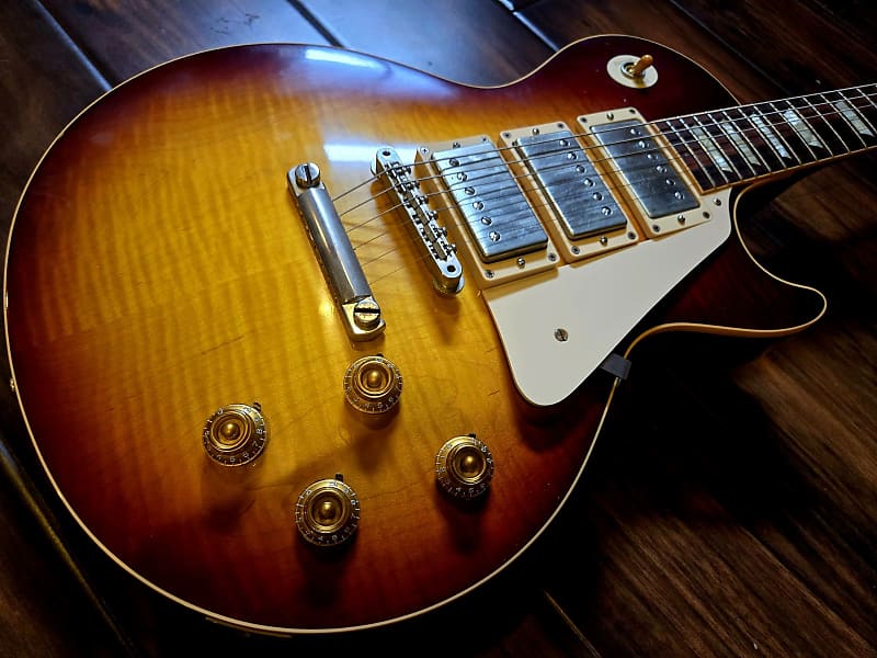 Gibson Les Paul R9 VOS Reissue 1959 3-PICKUP ''Bourbon | Reverb
