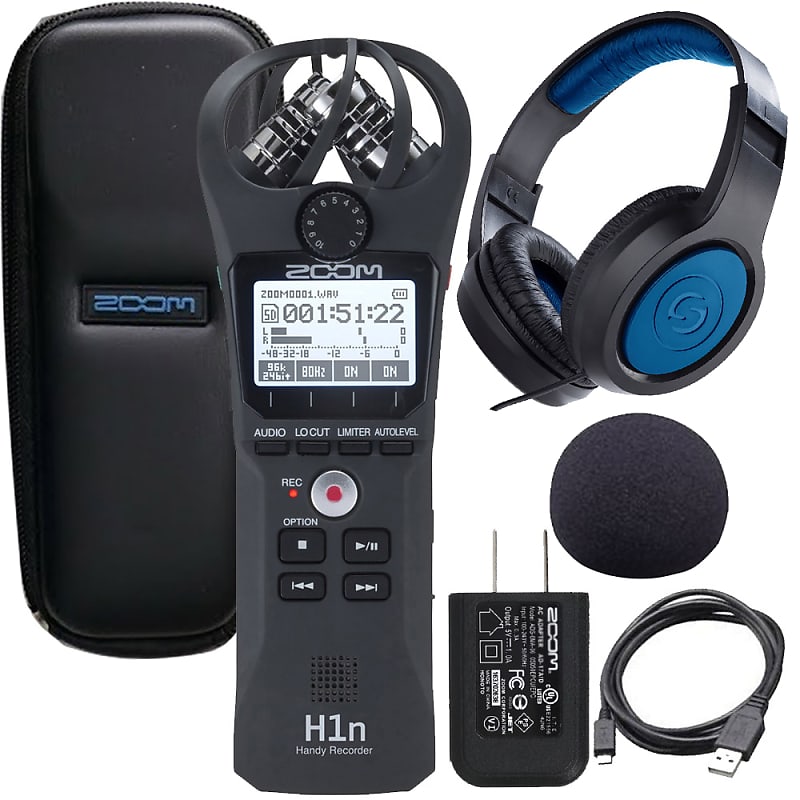 Zoom H1n 2-Input / 2-Track Portable Digital Handy Recorder | Reverb