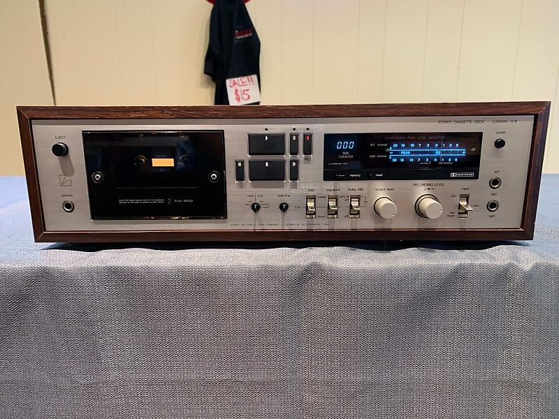 Luxman K-8 Stereo Cassette Deck - Silver face inside wood | Reverb