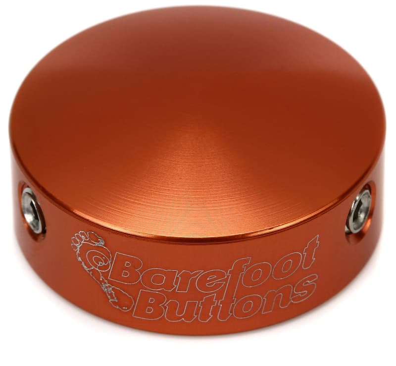 Barefoot Buttons V2 Standard Footswitch Cap - Orange (3-pack) | Reverb