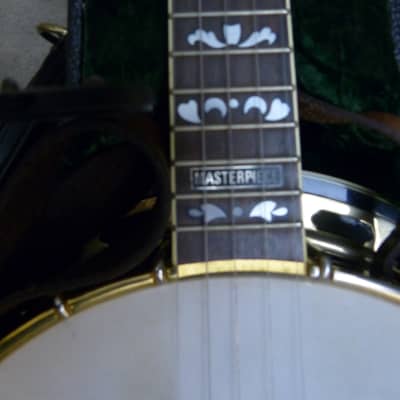 Samick Masterpiece 5 String Resonator Banjo with Gold | Reverb