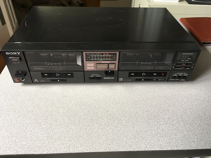 Sony TC-W5 Dual Well Cassette 1985 Black | Reverb