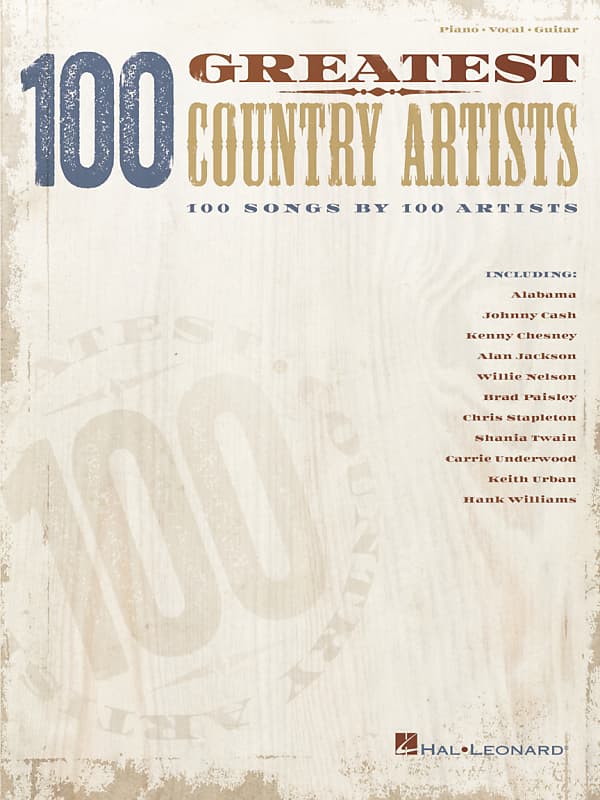 100 Greatest Country Artists - 100 Songs by 100 Artists Book | Reverb