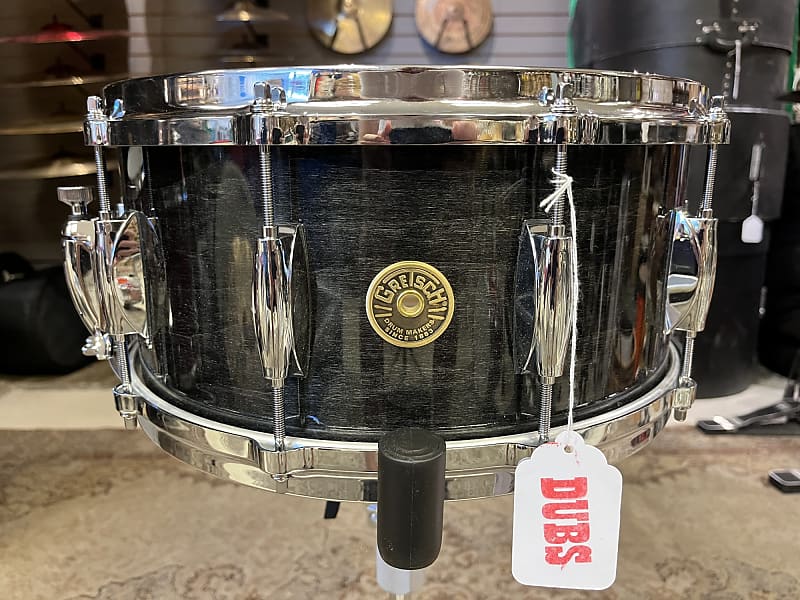 Gretsch USA Custom Ridgeland Ebony Gloss Snare 6.5" x 14" | Reverb