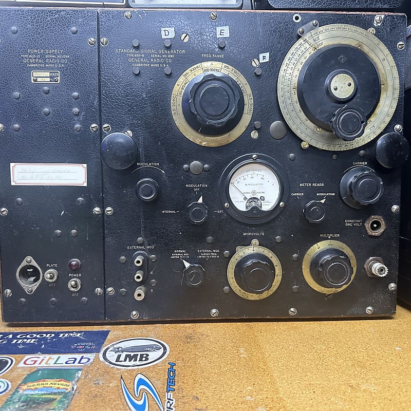Antique General Radio Signal Generator 605-B / Power Supply | Reverb