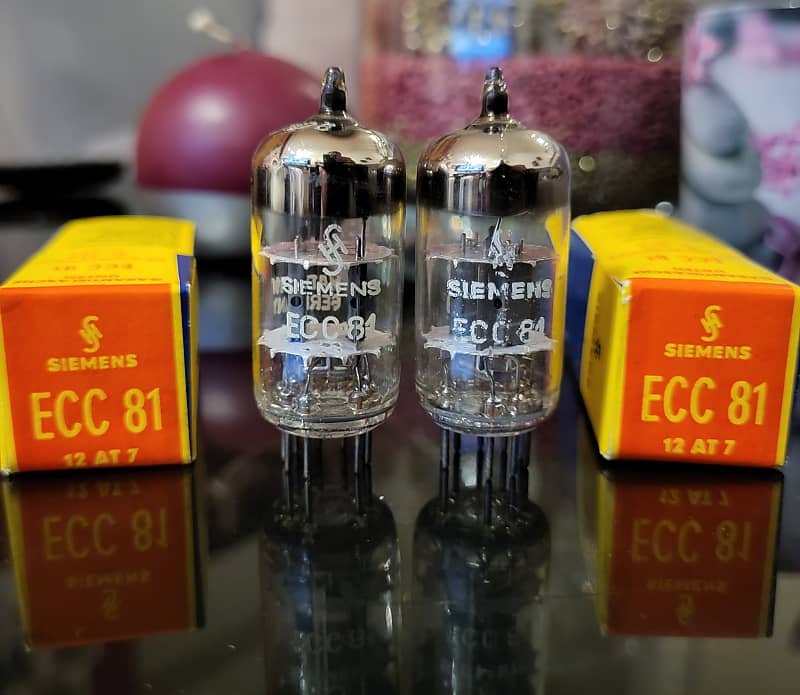 ECC81 12AT7 Siemens Munich year 60s,matched pair,NOS NIB | Reverb
