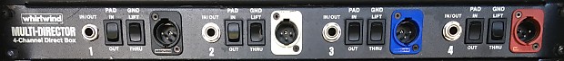 Whirlwind Multi-Director 4-Channel Direct Box | Reverb