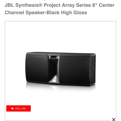 JBL Synthesis Project Array 8” center speaker - Black | Reverb