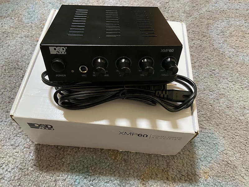 OSD XMP60 Class D Stereo Compact Power Amplifier/Mic Mixer | Reverb