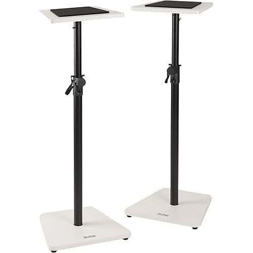 On-Stage SMS7500W Wood Studio Monitor Stands (White, Pair) | Reverb