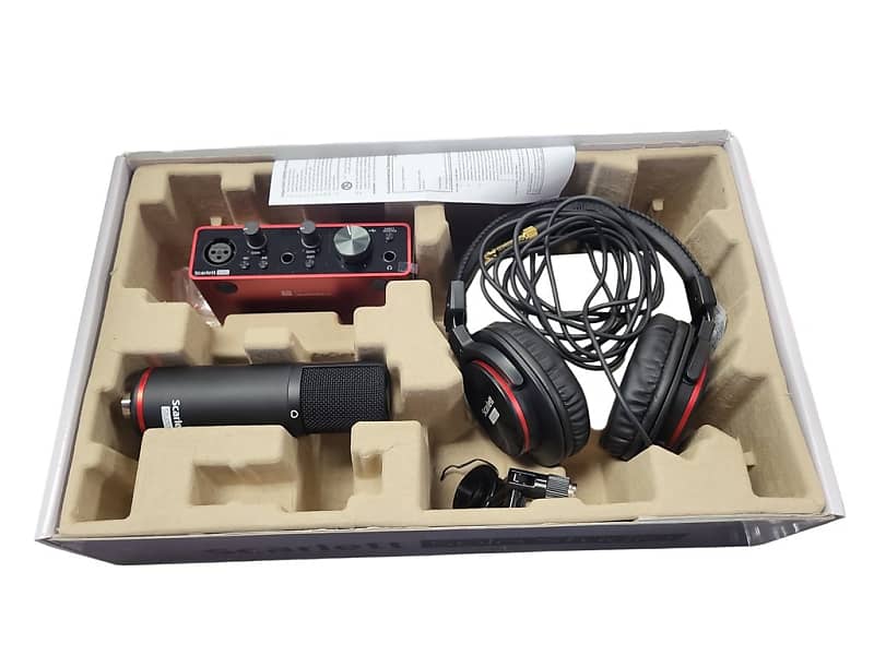 Focusrite Scarlett Solo Studio (Interface, Mic, Headphones) | Reverb