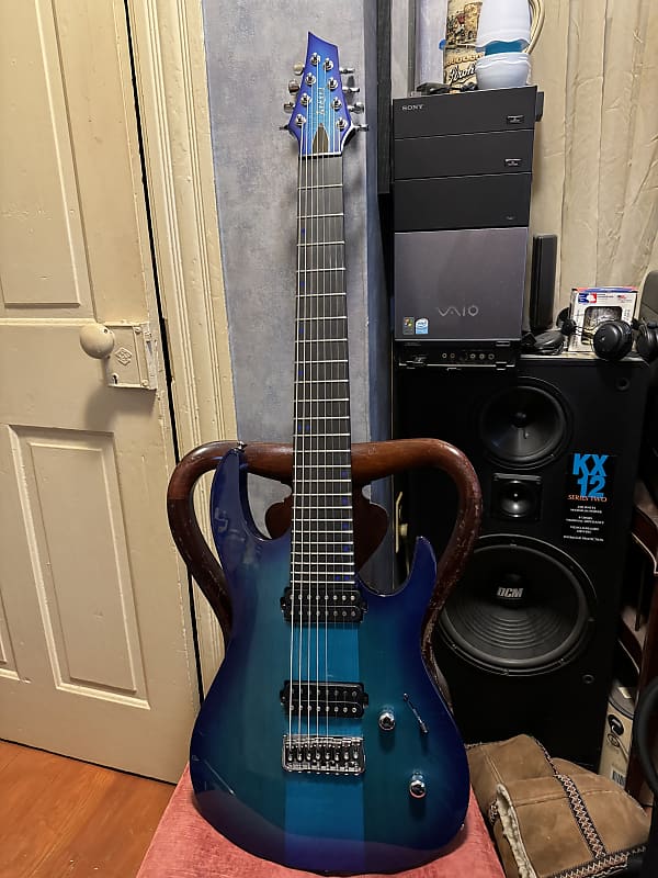 Kiesel Dc 800. 8 string guitar - Blue | Reverb