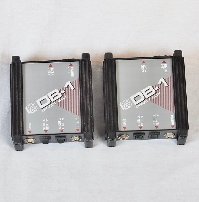 ProCo DB-1 direct boxes (Pair) | Reverb