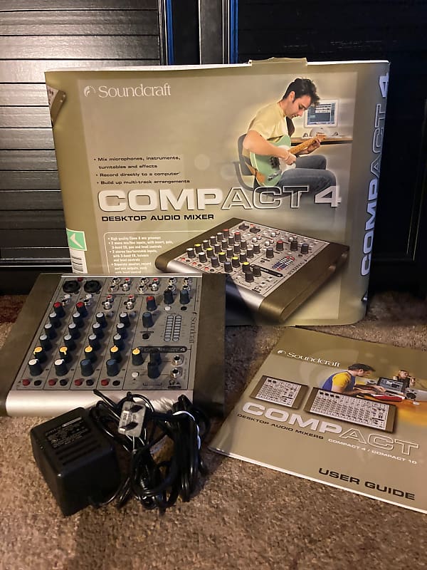Soundcraft COMPACT 4 Desktop Audio Mixer | Reverb