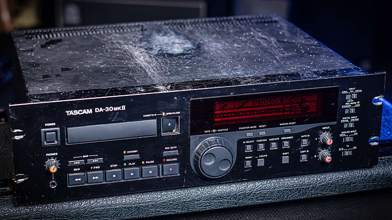 TASCAM DA30 MKII DAT recorder rack mount 1990s - Black | Reverb