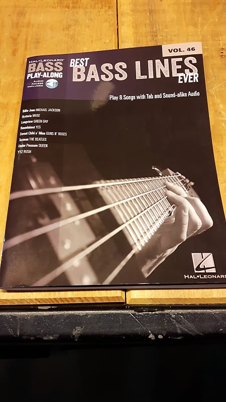 Best Bass Lines Ever - Bass Tab Book with Playalong Audio | Reverb