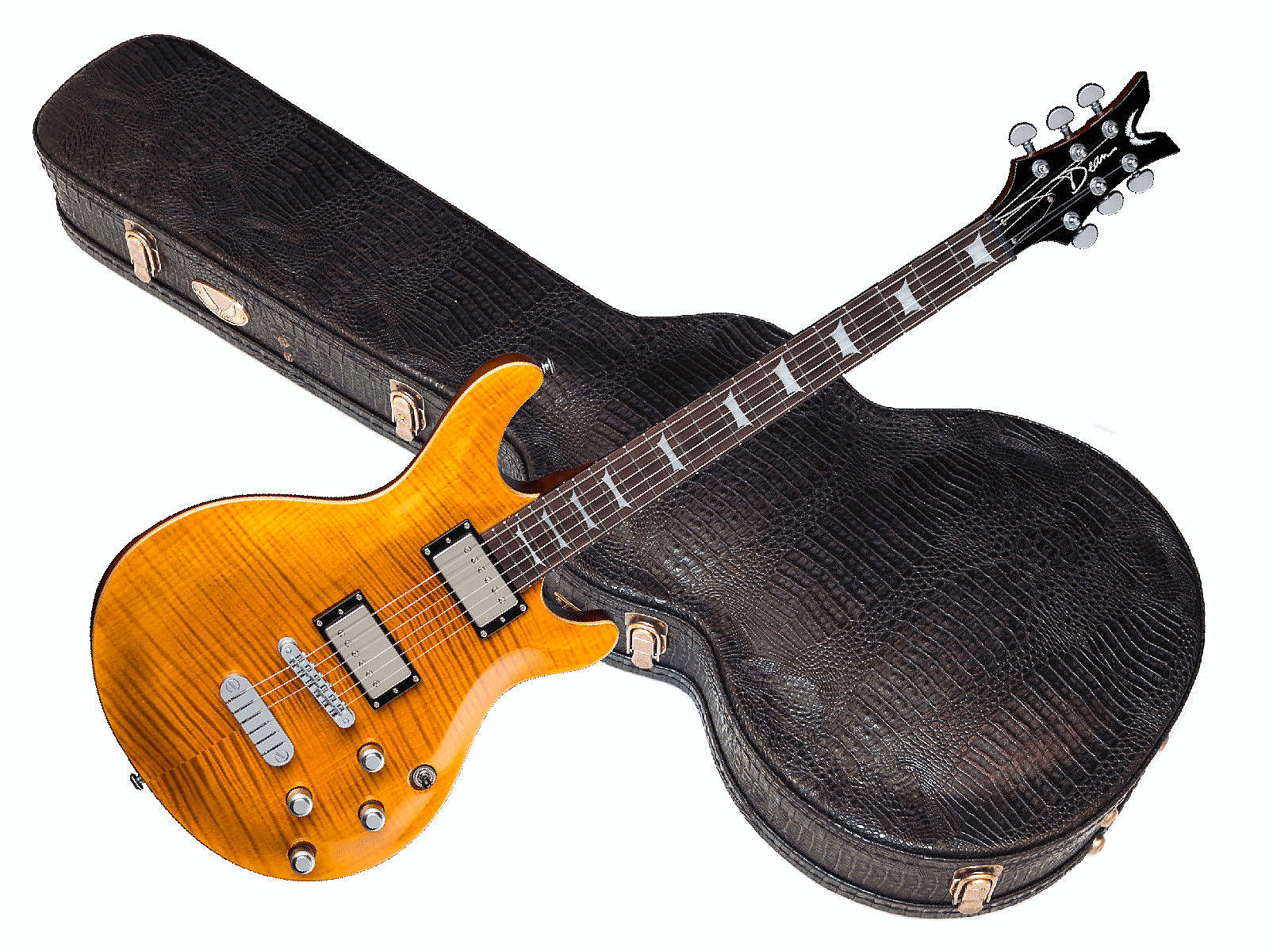 Dean Icon Flame Trans Amber | Reverb UK