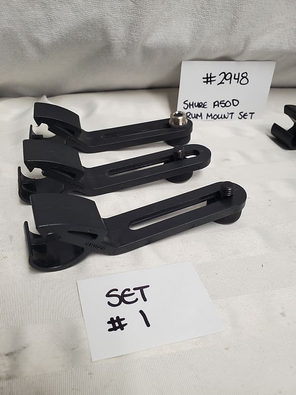 SHURE A50D DRUM MICROPHONE MOUNT BUNDLE OF 3 #2948 - 2 | Reverb