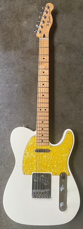 2015 Fender Telecaster MIM White Maple Neck SS Electric | Reverb