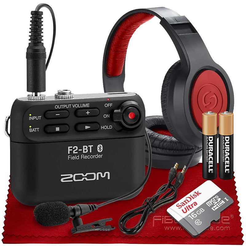 Zoom F2 Ultracompact Portable Field Recorder with Bluetooth, | Reverb