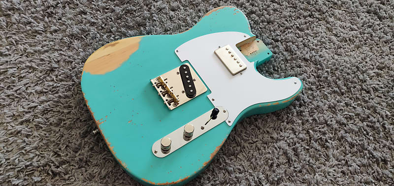 USA Custom Guitars & MJT Telecaster Body 2023 - Tiffany Blue | Reverb