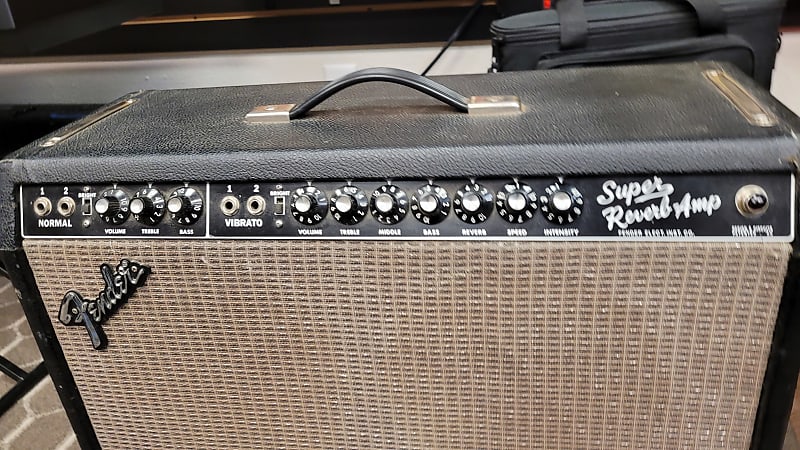 Fender Black Panel Super Reverb 2-Channel 40-Watt 4x10" | Reverb