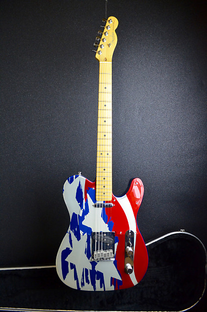 Fender Telecaster-Aluminum 1995 Red White and Blue | Reverb