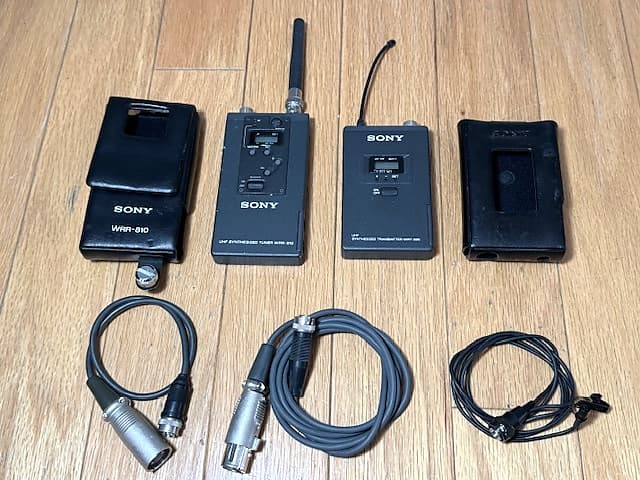 Sony WRT-820 & WRR-810 Bodypack Transmitters w/ Cables, Very | Reverb