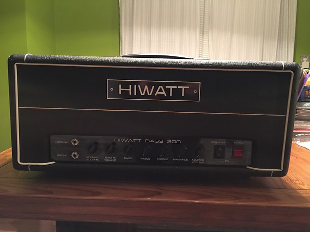 Hiwatt Bass 200 1980's All Tube 200 Watt Bass Head LOUD! | Reverb