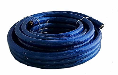 MR DJ 1/0 Gauge Blue 25ft Power/Ground Wire True Spec and | Reverb