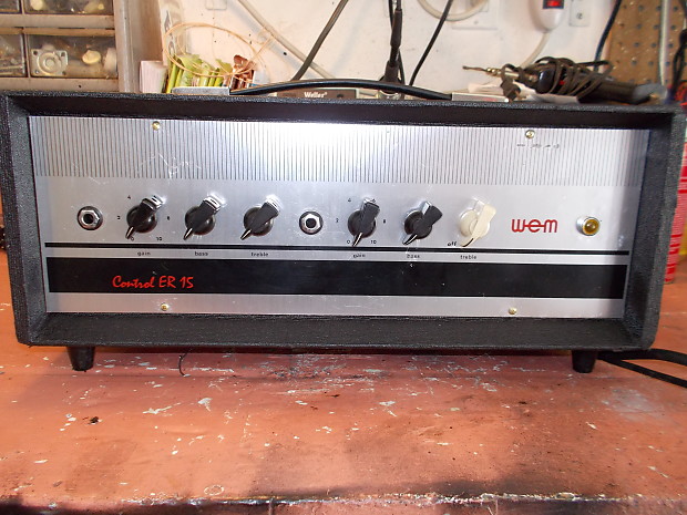 WEM Control ER-15 1965 Black / 15-18 watt all tube Head | Reverb