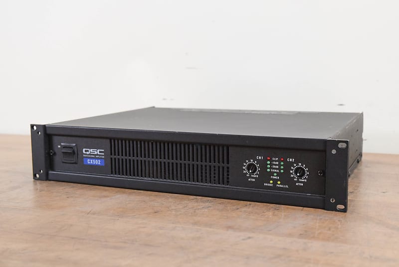 QSC CX502 Two-Channel Power Amplifier (church owned) CG00RHW | Reverb