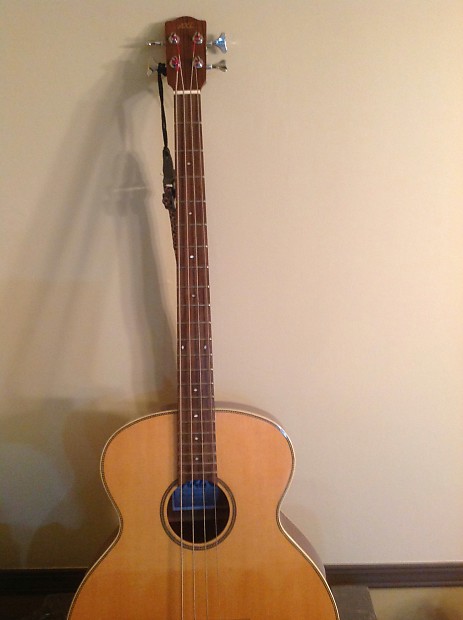 AXL Acoustic/electric Bass Herringbone series Natural with | Reverb