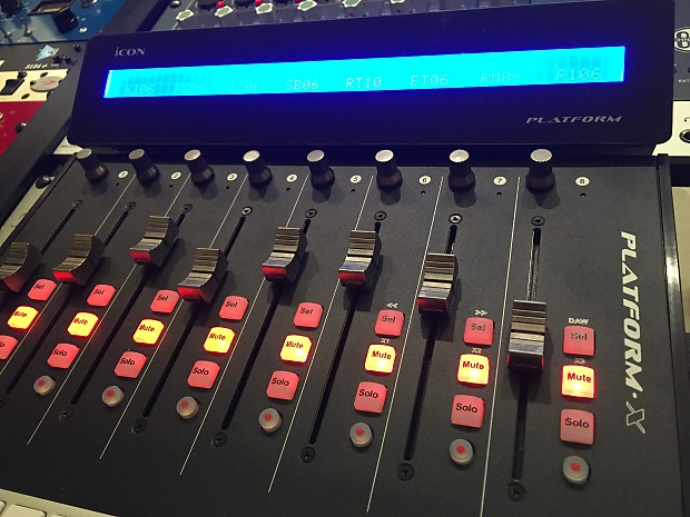Icon Pro Audio Platform X DAW Controller Faders with D2 LCD | Reverb