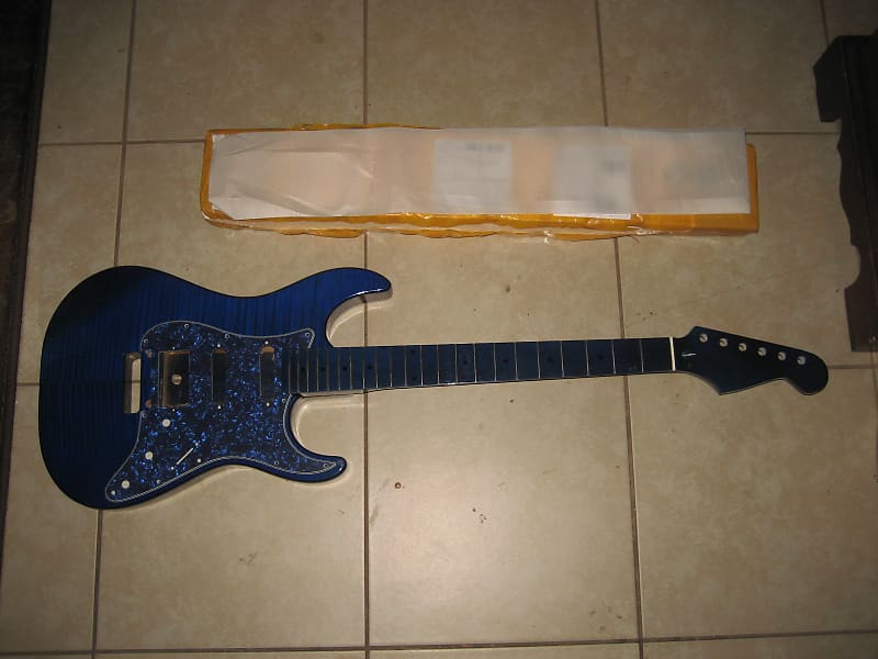 Jackson Performer PS7 Guitar Body Japan w/New Blue Neck~Blue | Reverb