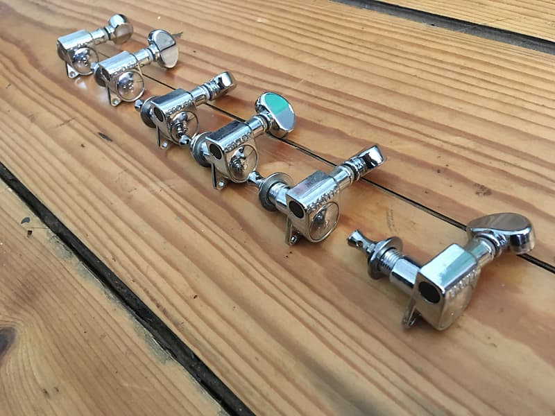 Original Grover Machine Heads Tuners 6 in line Washburn 18-1 | Reverb