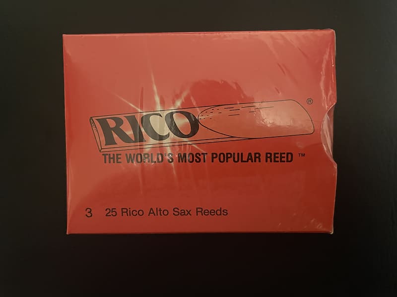 Rico Orange Box 3 Alto Saxophone Reeds - Old Stock | Reverb