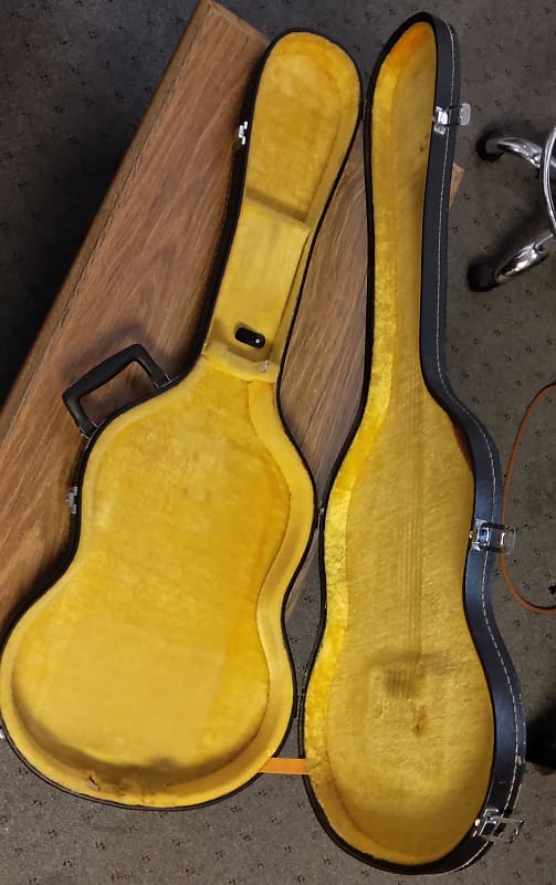 Unbranded Tele Case 70s - Black/Yellow | Reverb