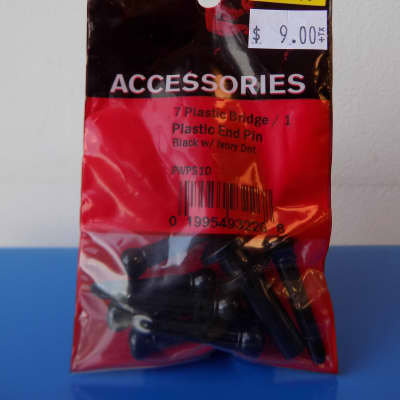 Taylor Plastic Bridge Pins with End Pin Set, Black (#7252) | Reverb