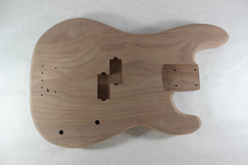 Unfinished Walnut P bass guitar body - fits fender necks | Reverb