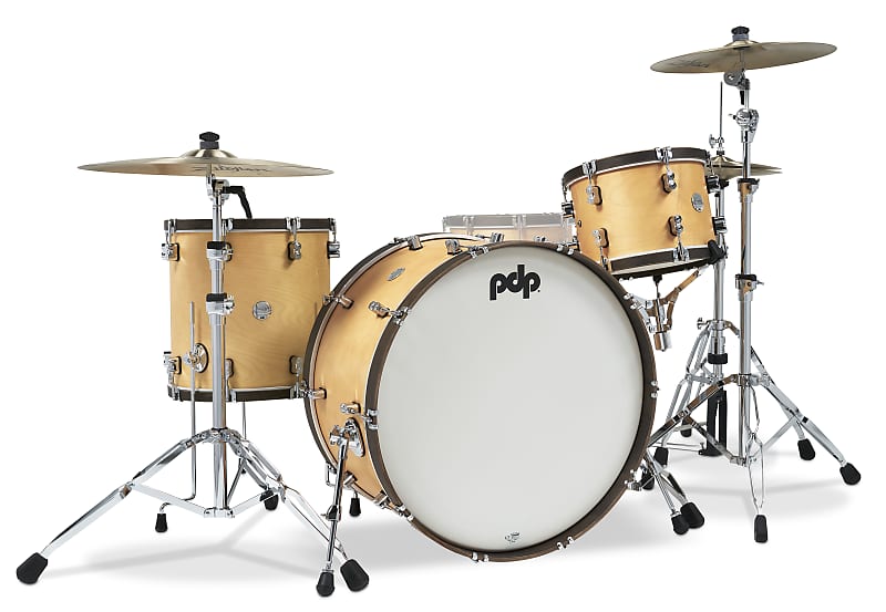 PDP Classic Kit 26 Kick Natural/Walnut Hoop PDCC2613NW | Reverb