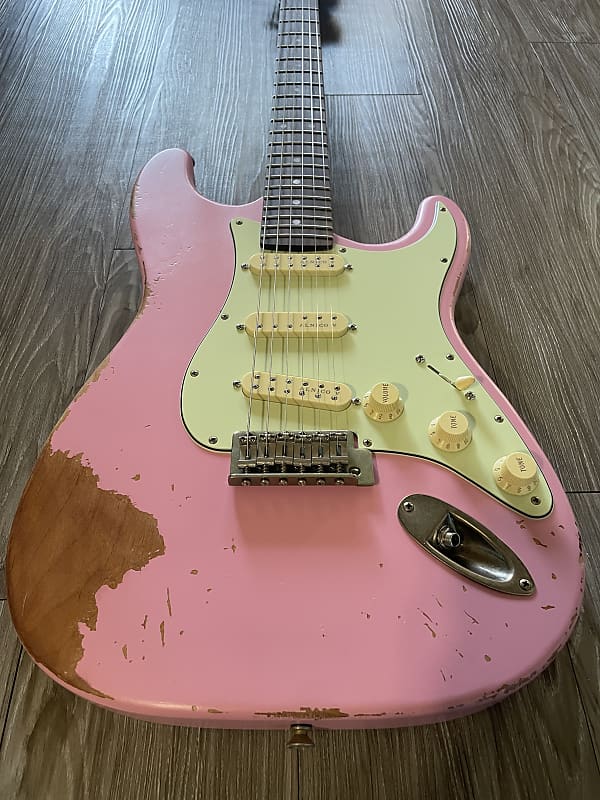 PARTSCASTER - RELIC PINK - Treble Bleed | Reverb