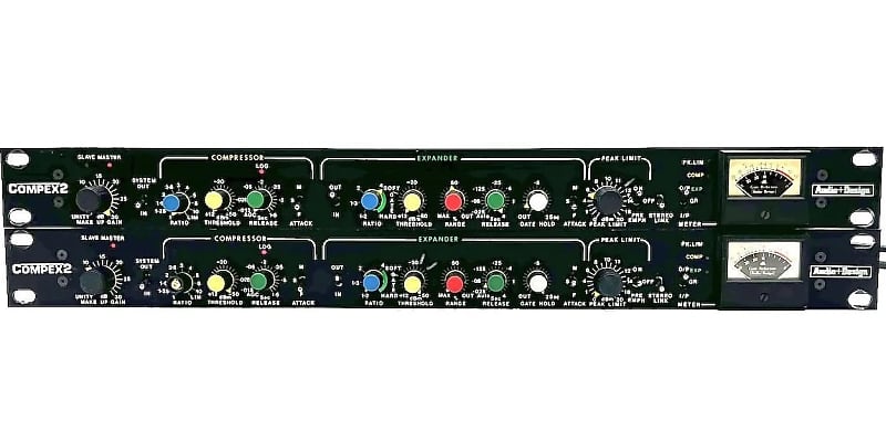 2 x Audio & Design ADR Compex-2 1980's - Black | Reverb
