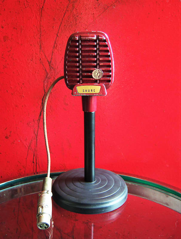 Vintage 1950's Shure 710A "Rex" crystal microphone w newer | Reverb