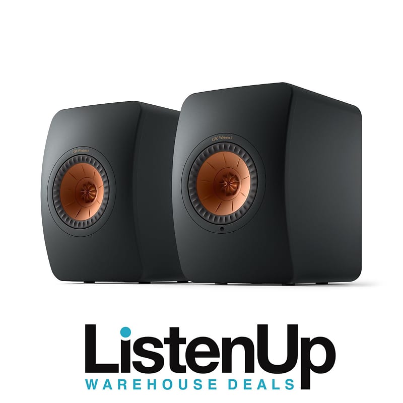 KEF LS50 Wireless II HiFi Powered Speakers - Black | Reverb