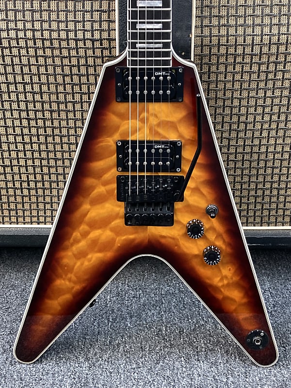 Dean V Prototype 2019 - Sunburst Quilted Maple | Reverb