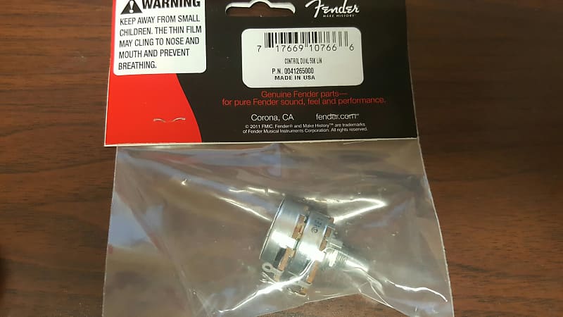 Fender 50k B Dual Control Stacked Concentric Linear | Reverb